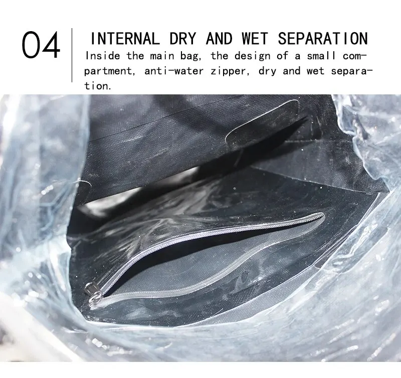 30L Outdoor Waterproof Backpack River Rafting Fishing Caving Tour ...