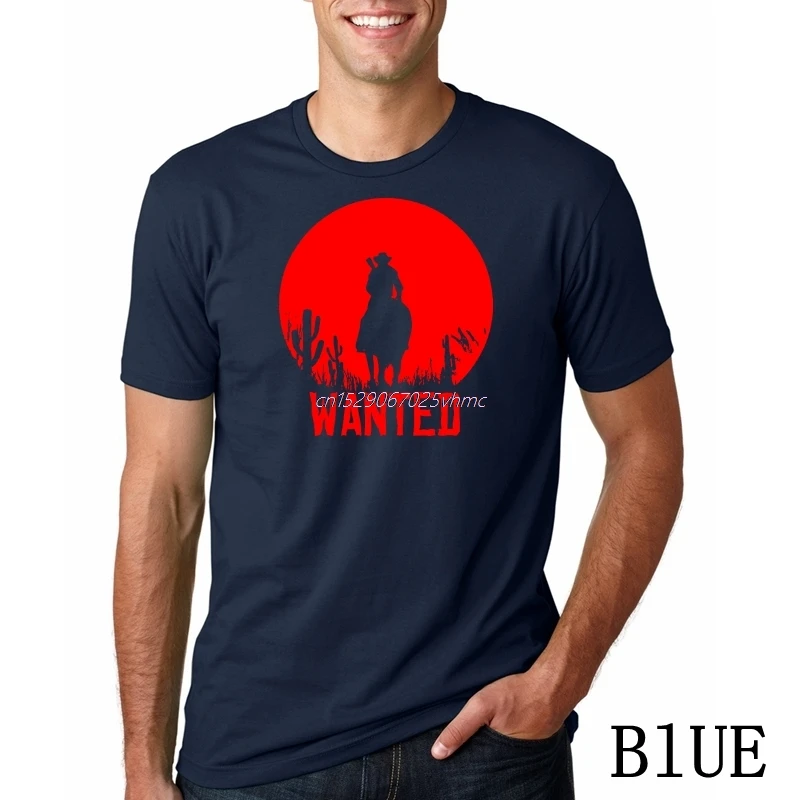 New Game Retro Red Dead Redemption 2 T shirt For Men Big Size Homme ...