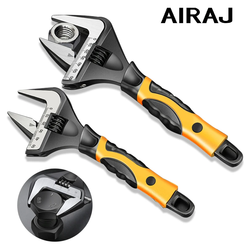 Airaj 8/ 10/12 Inch Shifter Movable Spanners Set Adjustable Wrench ...