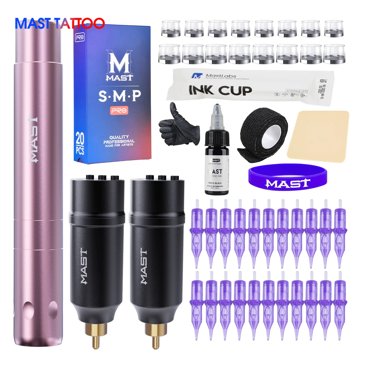 Mast-Tattoo-Tour-AIR-Coreless-Motor-Machine-2-3mm-Stroke-with-2pcs-Mini ...