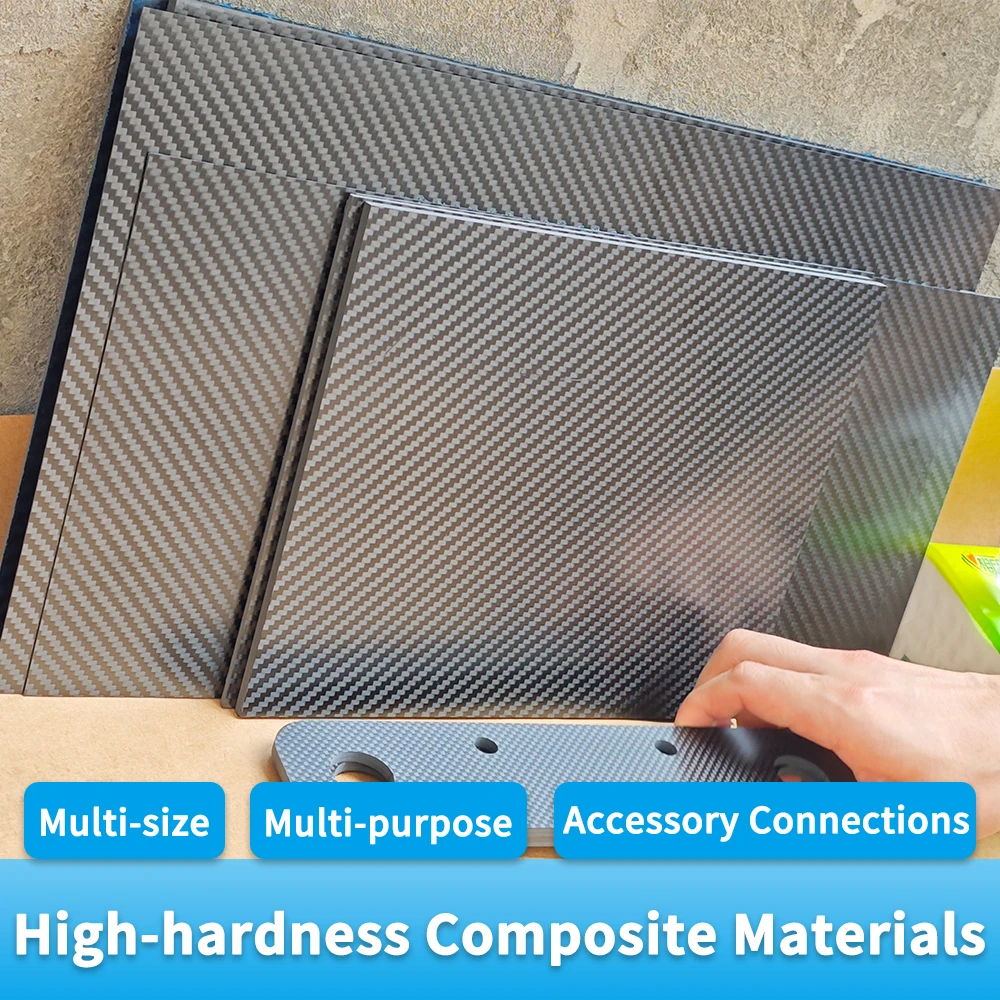Pure Carbon Fiber Plate Sheet 245x395mm 3K High Strength Twill Matte ...