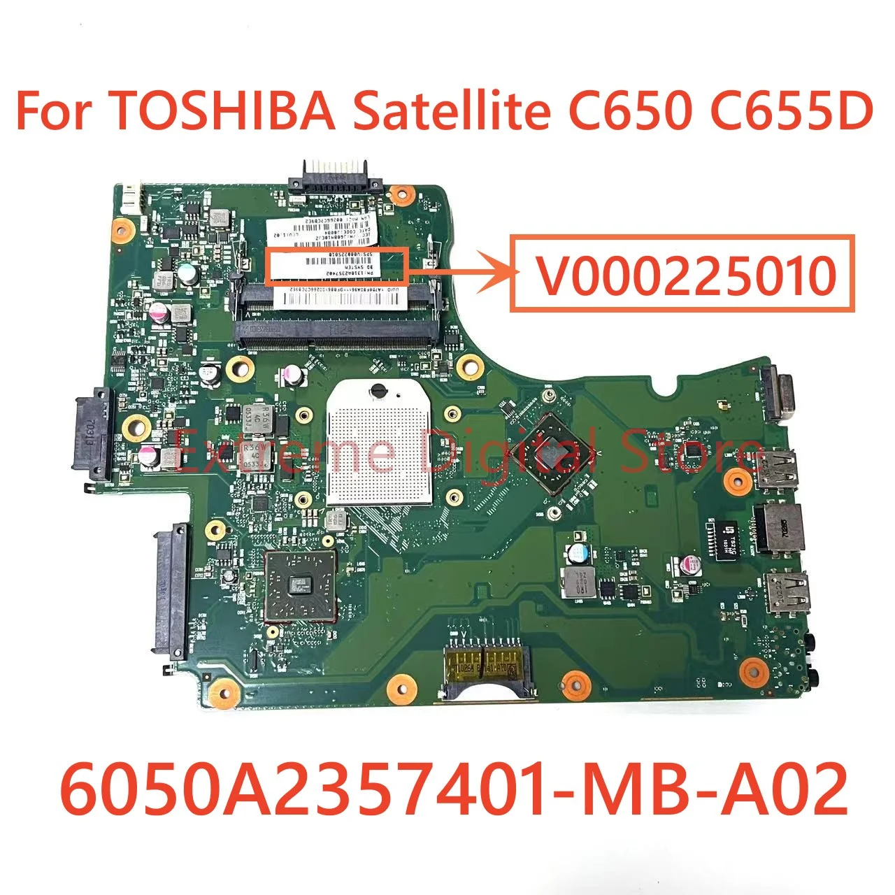 For TOSHIBA Satellite C650 C655D Notebook motherboard 6050A2357401-MB ...
