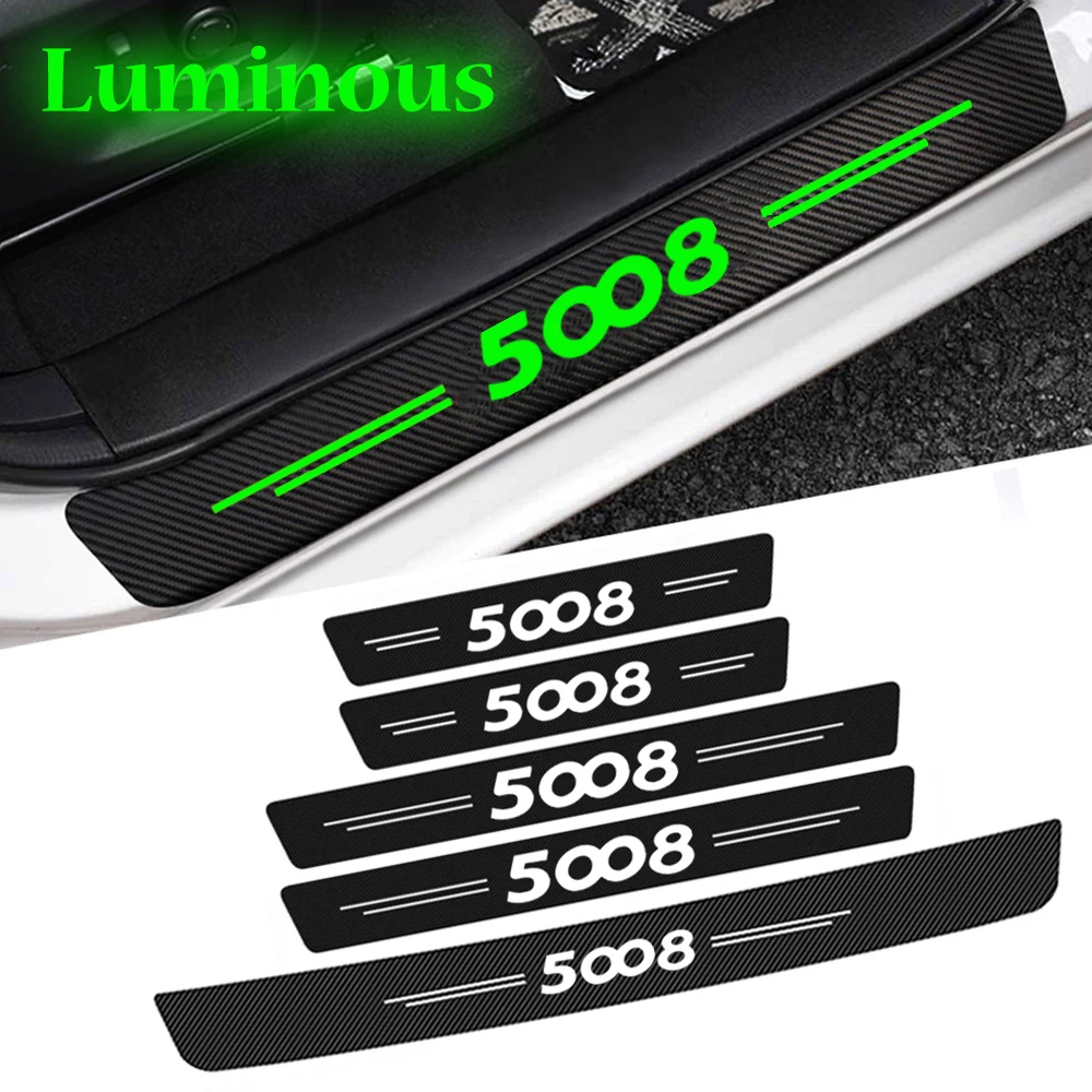 Luminous for Peugeot 5008 Logo 2008 207 3008 308 208 206 Car Door Sill ...