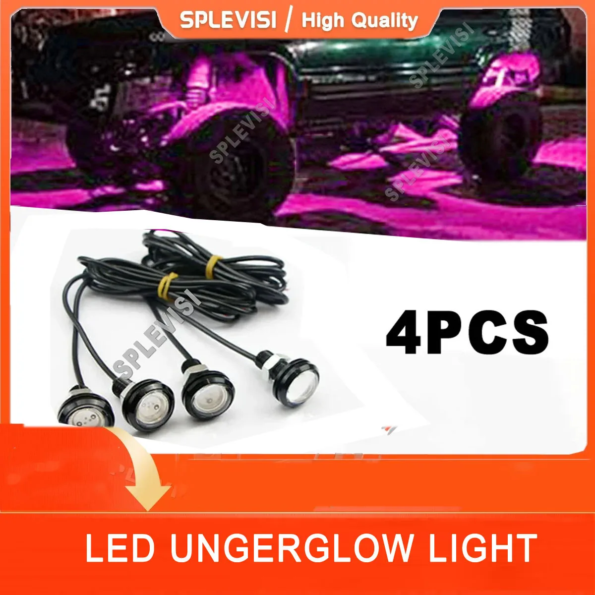 Multicolor-Neon-LED-Light-Kit-Rock-Lights-para-ATV-UTV-SUV-Off-Road-Car ...