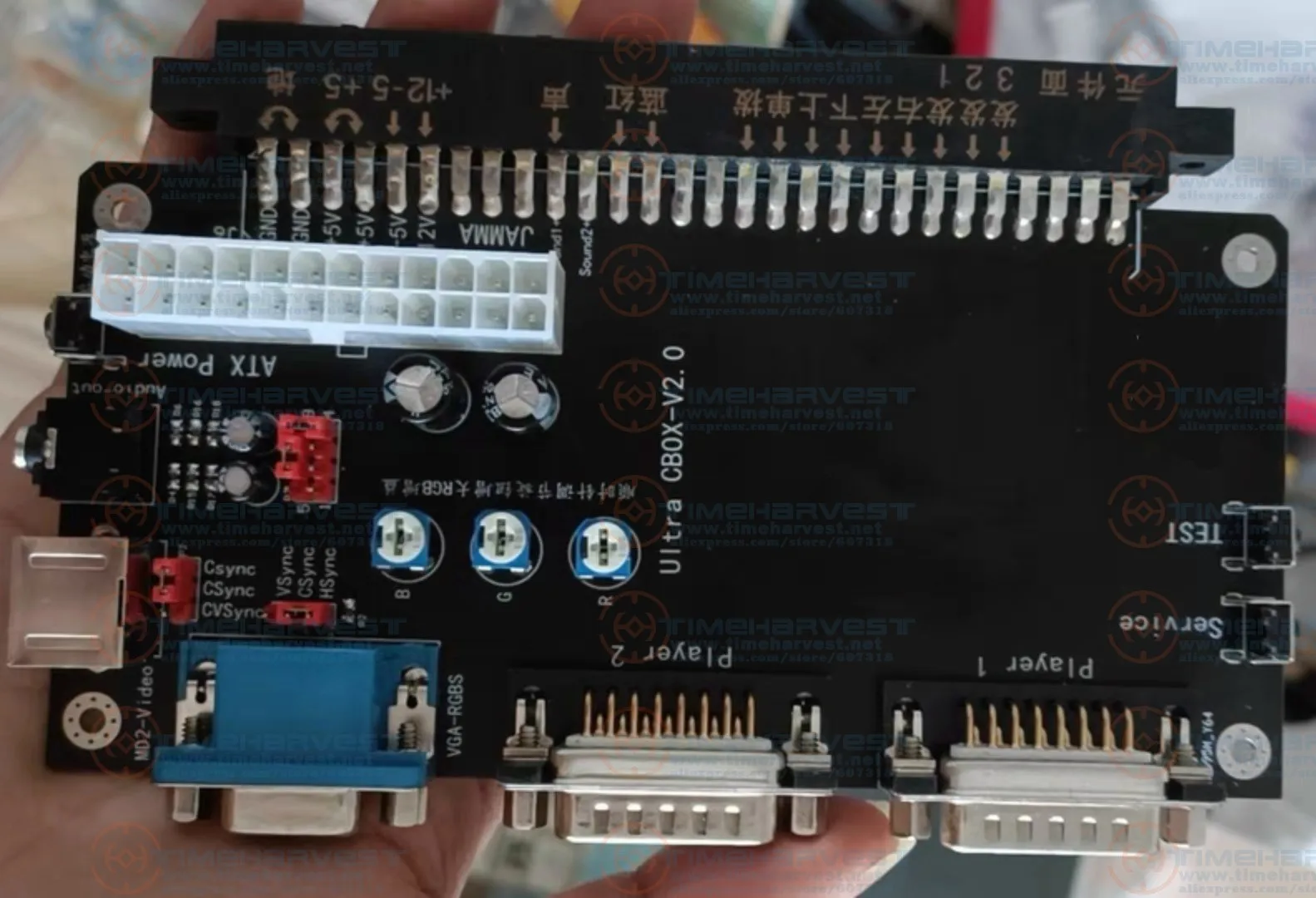 Supergun ConverterJamma CBOX 15P SNK NEOGEO MVS Jamma Connector ...