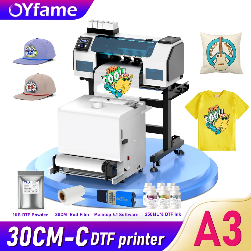 OYfame-A3-DTF-Printer-XP600-30CM-DTF-Impresora-DTF-Tshirt-Printing-Machine-A3-DTF-Transfer ...