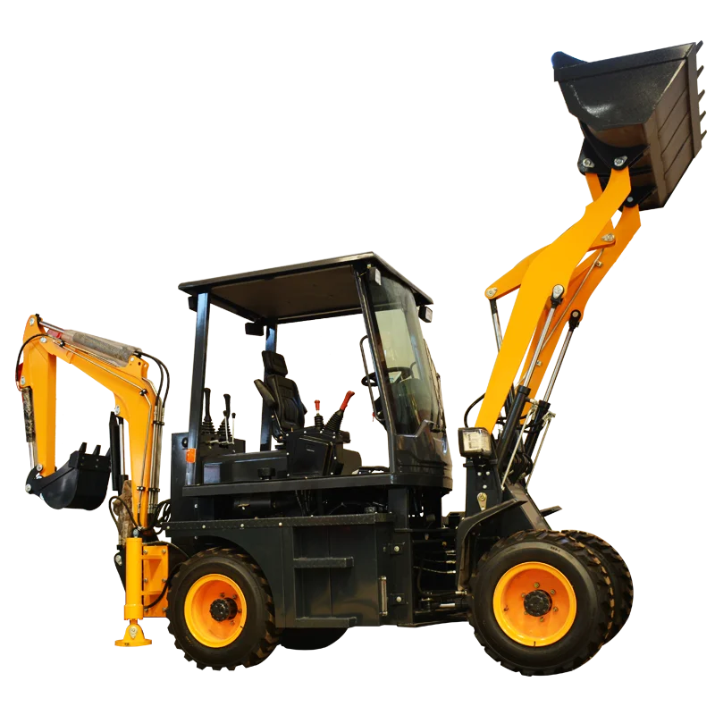 New Diesel EPA Engine Mini Retroexcavadora Large 4x4 Backhoe Loader ...
