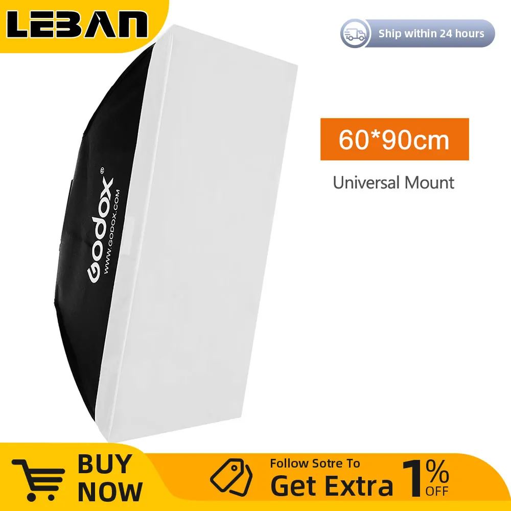 Godox-24-x35-60x90cm-Photo-Studio-Softbox-Soft-Box-with-Universal-Mount ...