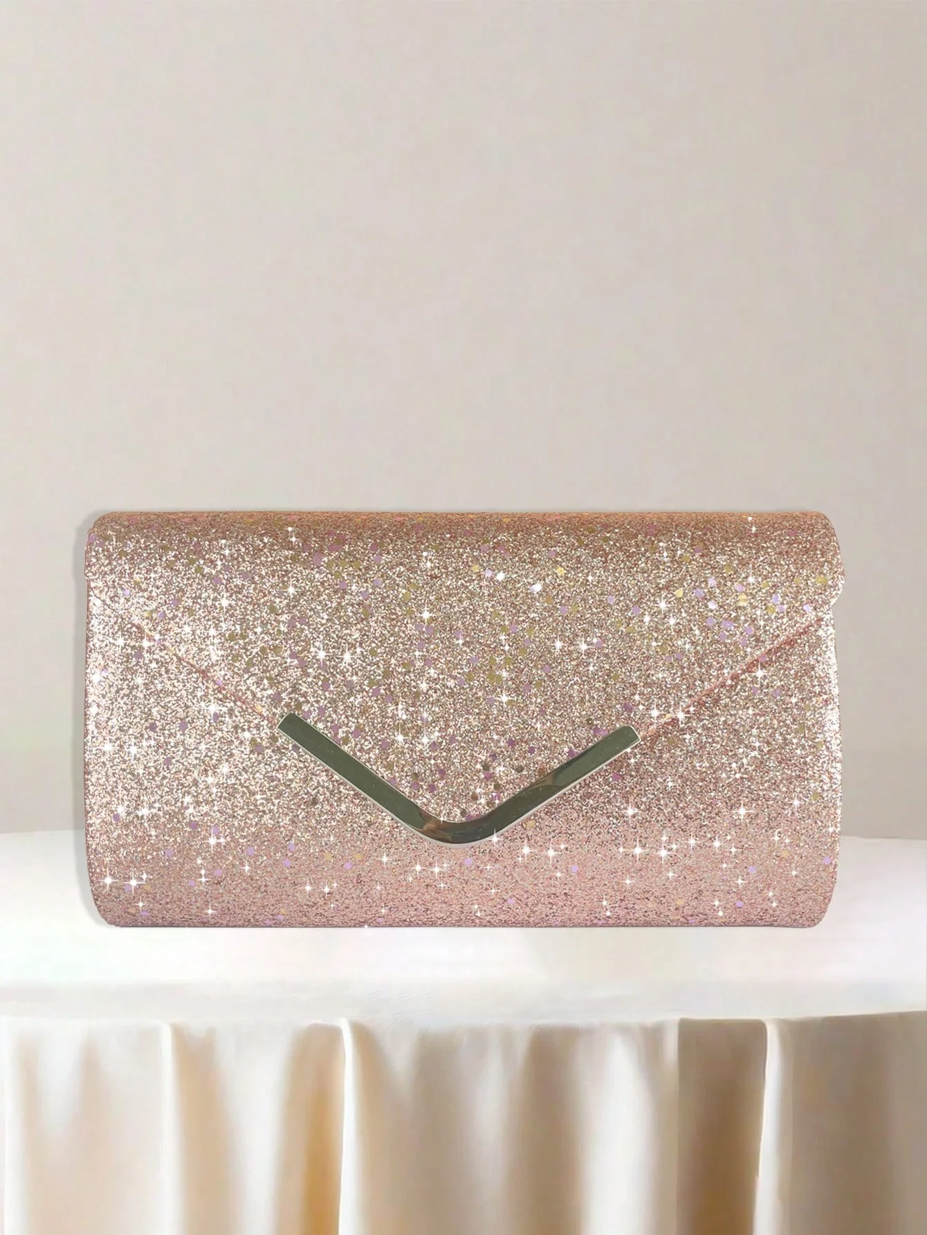 Elegant-Glitter-Envelop-Flap-Dinner-Bag-Women-s-Hand-Magnetic-Closed ...