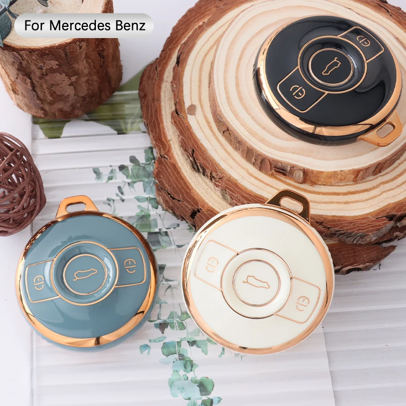 Smart-TPU-Car-Key-Case-Cover-Protection-Shell-for-Mercedes-Benz-SMART ...