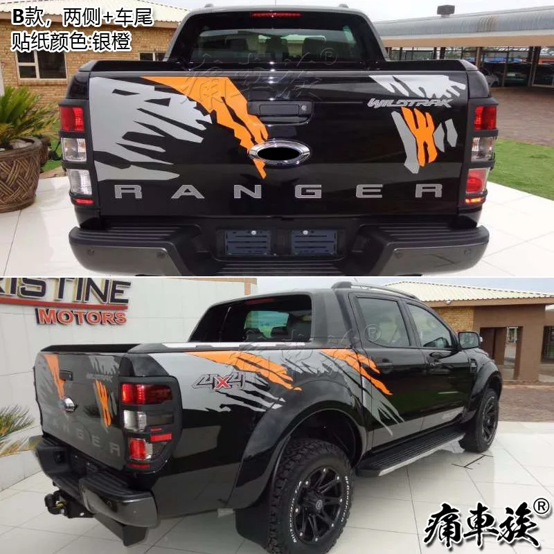 Pickup-truck-Car-sticker-FOR-Ford-Ranger-engine-hood-and-trunk ...