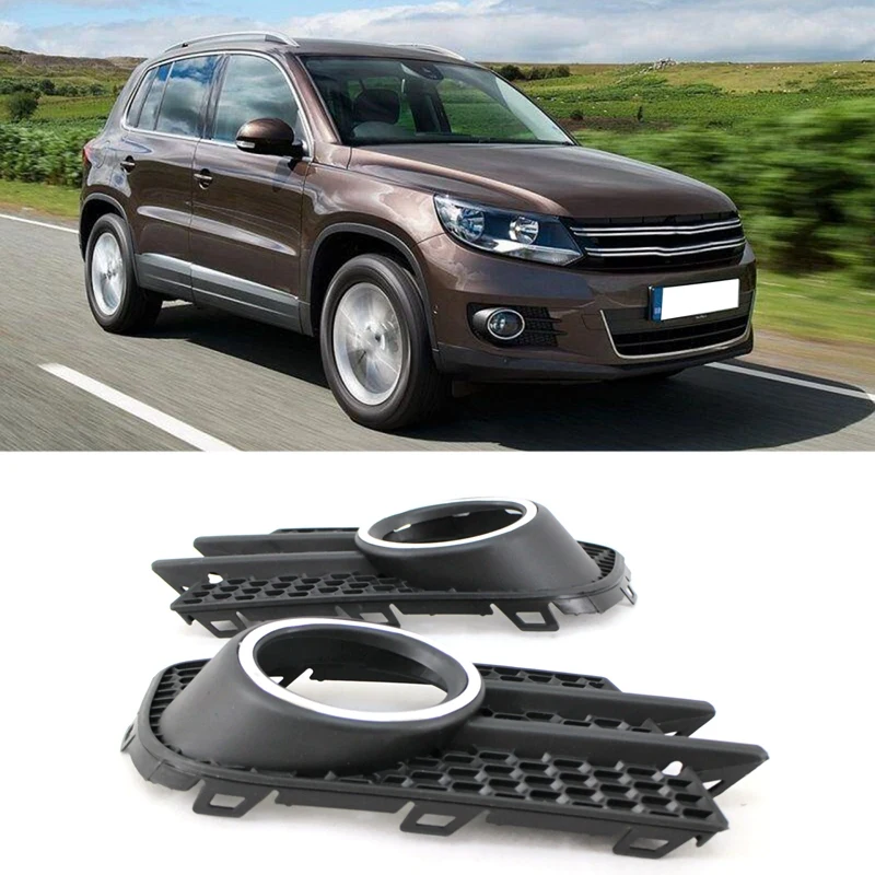 Front-Bumper-Fog-Lamp-Grille-Fog-Lamp-Frame-For-VW-Tiguan-2012-2018 ...