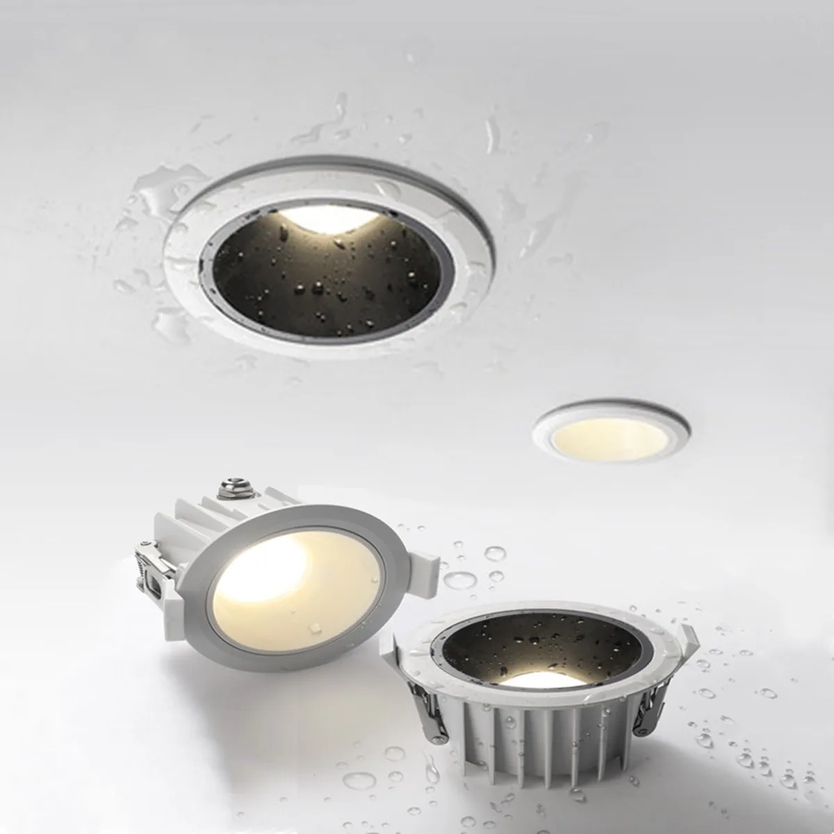 Bathroom Waterproof Led Downlight 9w 12w 15w 20w 25w Ip65 Recessed Led ...