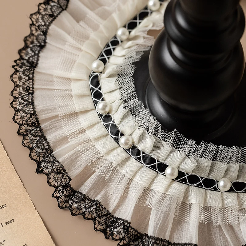 1meter Beaded Fabric & Lace For Needlework Elegant Party Dresses Sewing ...
