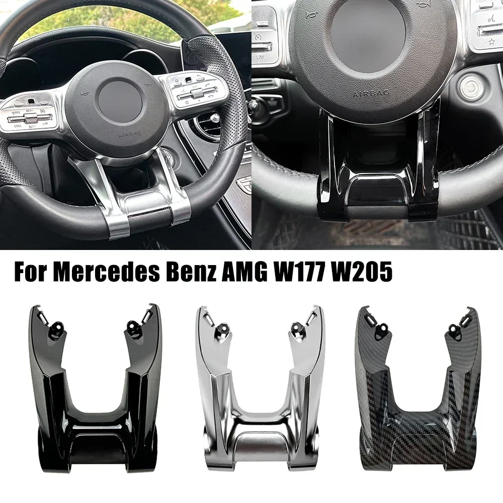 Car-Steering-Flat-Wheel-Lower-Trim-Cover-ABS-For-Mercedes-Benz-AMG-2019 ...