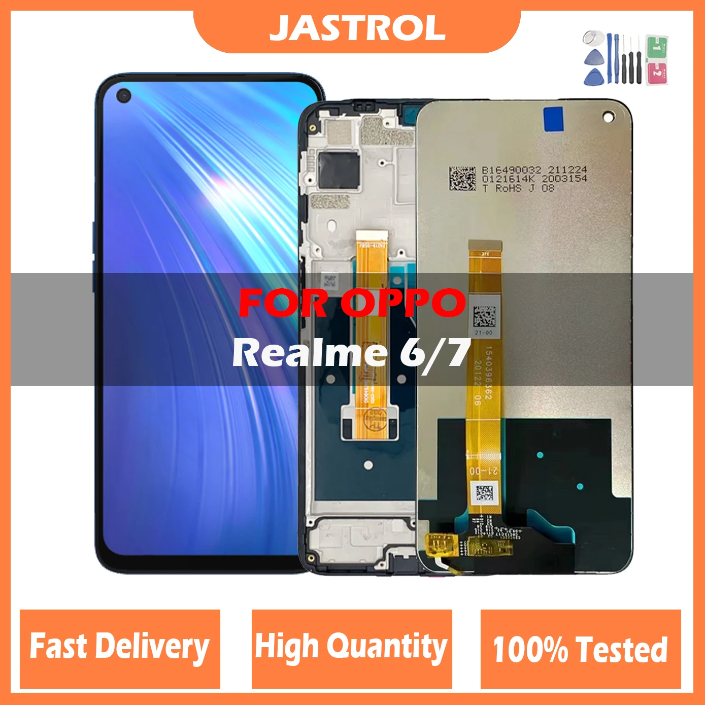 Pantalla-LCD-de-6-5-pulgadas-para-m-vil-digitalizador-t-ctil-con-marco ...