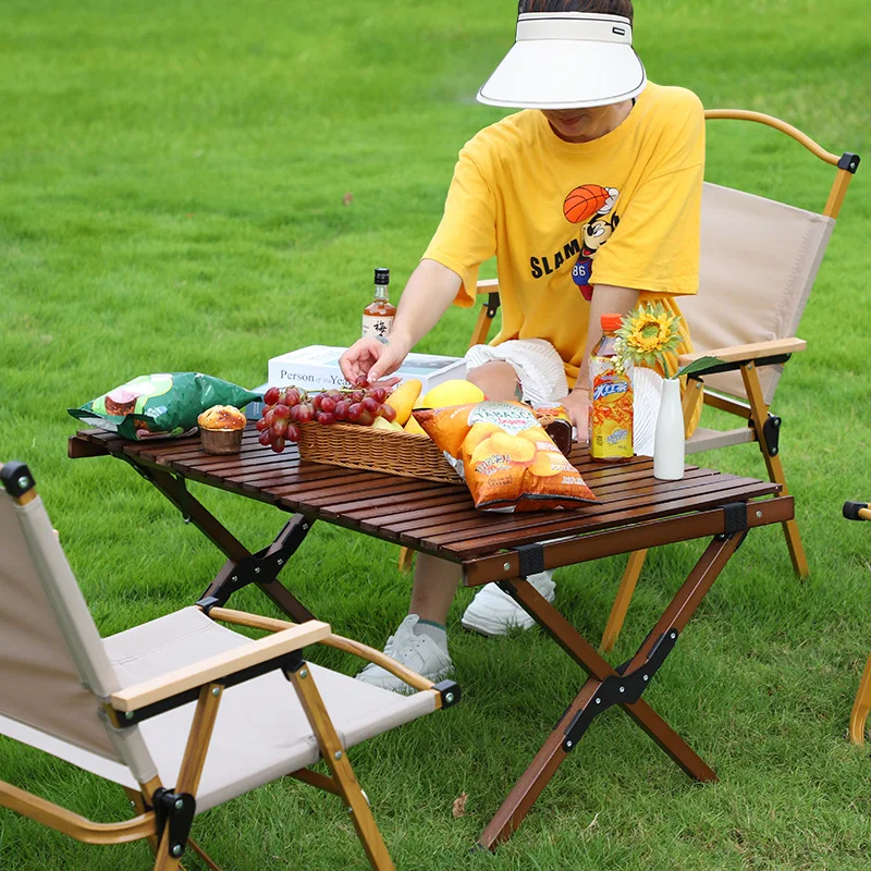 Costway Folding Aluminum Camping Table With Carry Bag