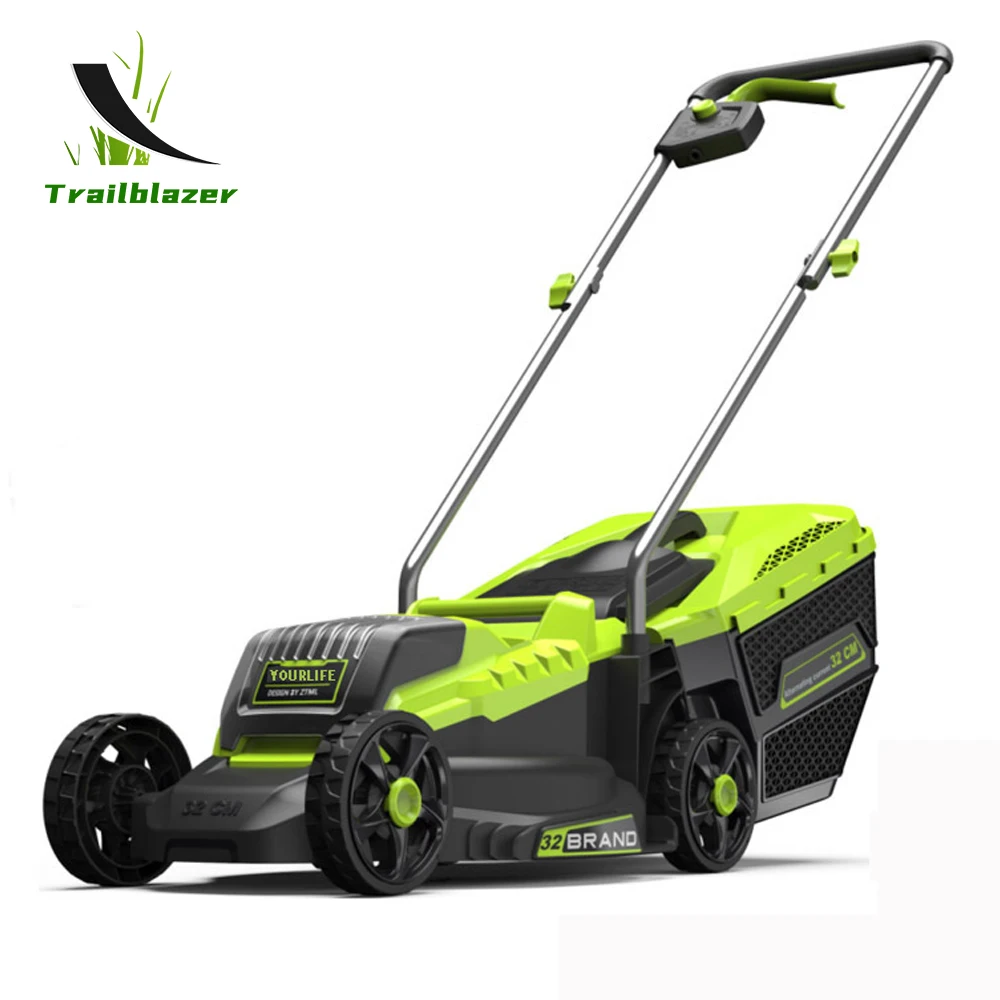 Lawn-Mower-Electric-Grass-Cuttig-Machine-Battery-Powered-Hand-Push-Lawn ...