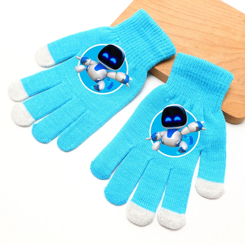 Astro-Bot-Gloves-Boys-Girls-Anime-Cartoon-Cute-Blue-Mittens-Children ...