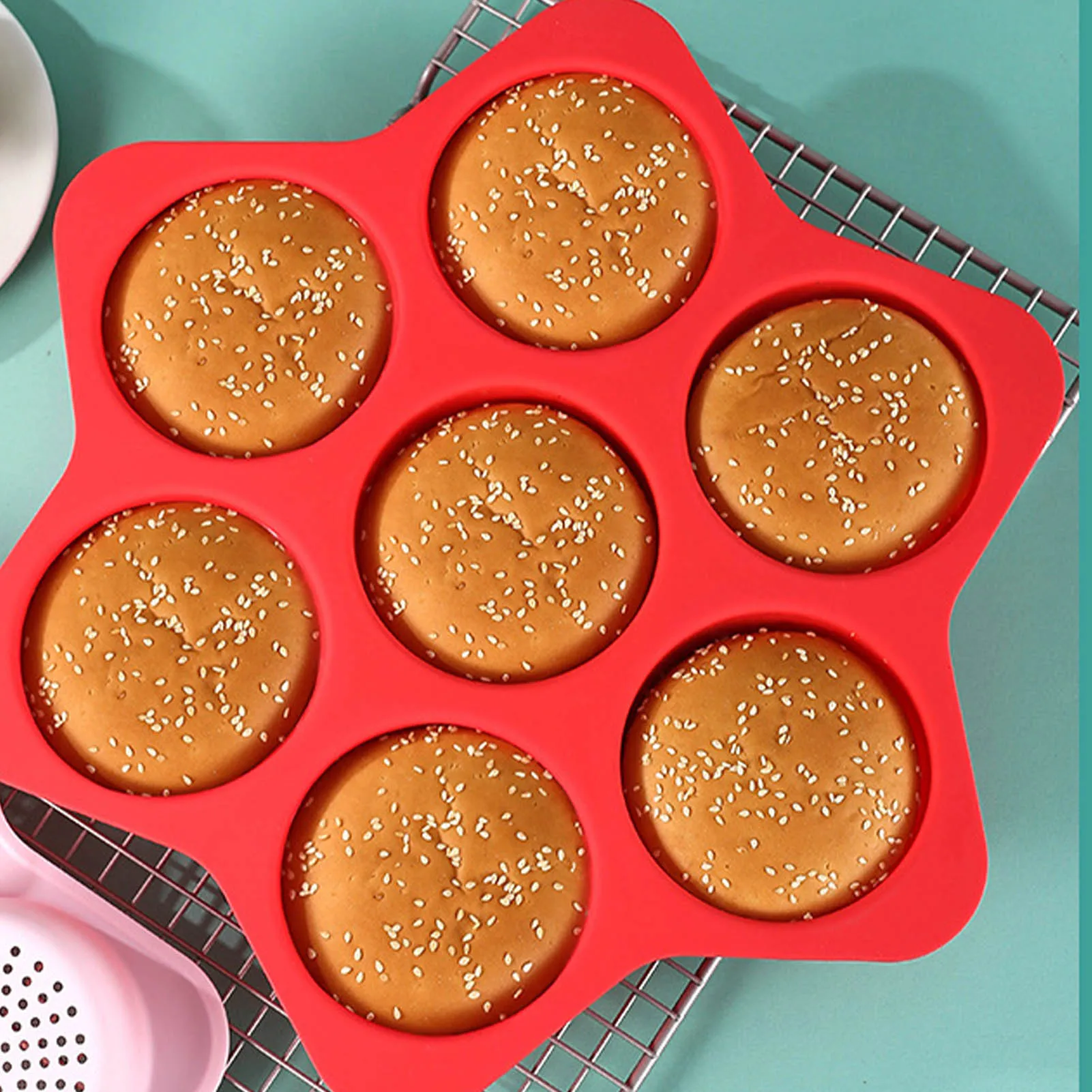 Hamburgers Pastry Mold | Hamburger Baking Mold | Hamburger Bread Trays ...