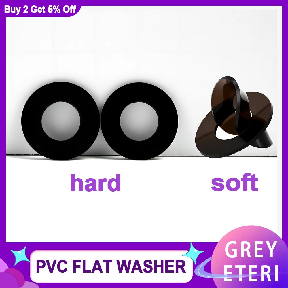 M2 M2.5 M3 M4 M5 M6 M8M10 Black Soft Hard PVC Plastic Insulation ...