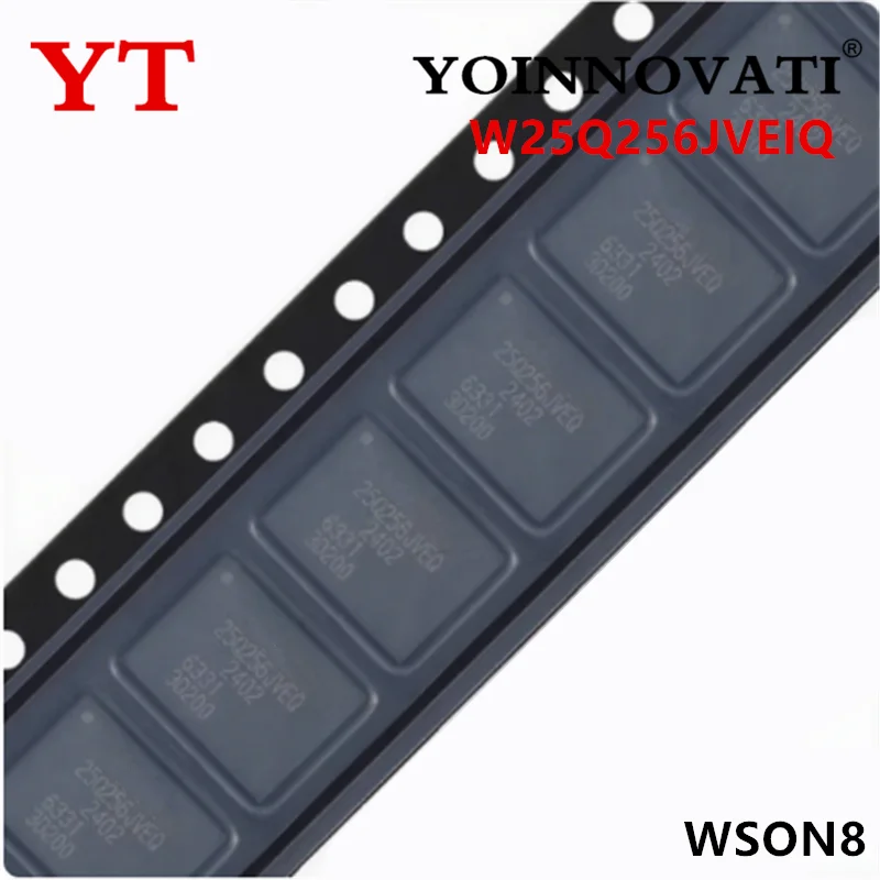 10-50pcs New W25Q256JVEIQ 25Q256JVEIQ 25Q256JVEQ W25Q256 WSON8 sunminds ...