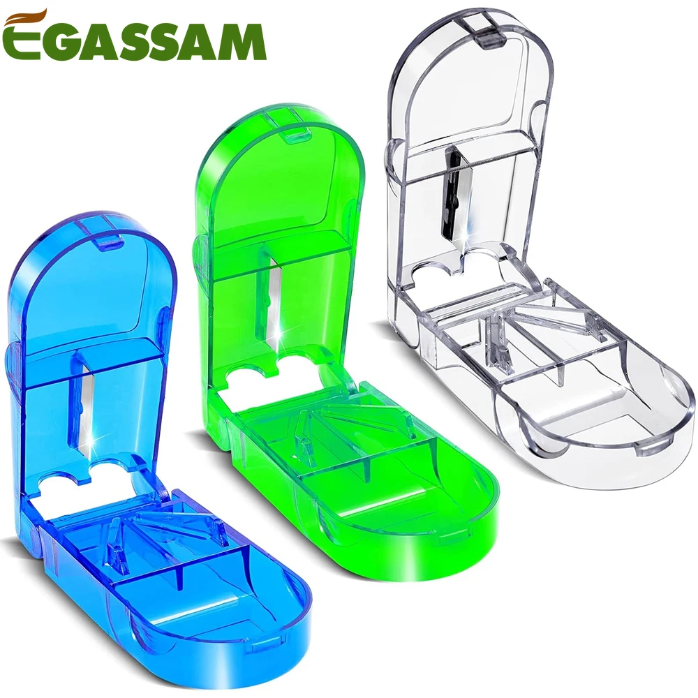 1Pcs Pill Cutter with Safety Shield, Safely Cut Pills and Vitamins ...