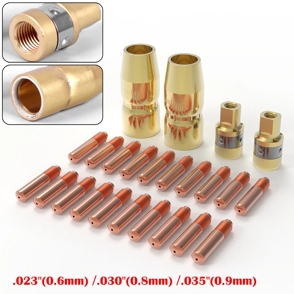 MIG Gas Nozzles Torch Kit For Miller M 100/150 Hobart H 9/10 Tip Nozzle ...