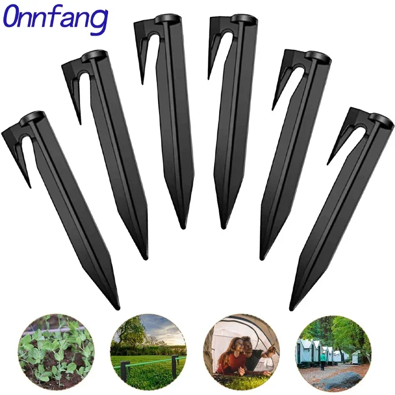 5/20/50/100pcs Plastic Boundary Wire Stake Lawn Pegs Landscape Staples ...