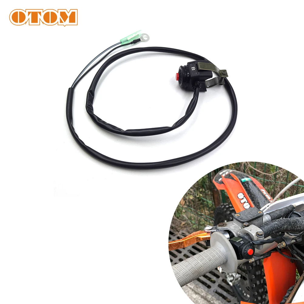 OTOM-Motorcycle-Kill-Switch-Red-Push-Button-Horn-Flameout-Short-Circuit ...