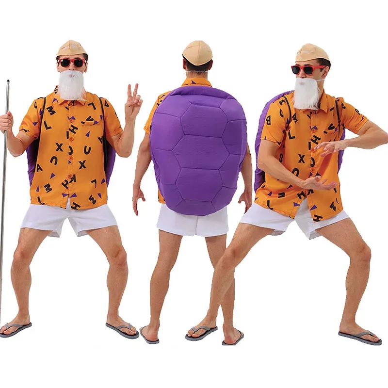 Master Roshi Anime for Men, Halloween Costumes for Adults, Performance ...