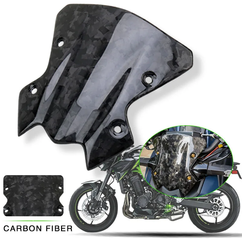 Motorcycle Carbon Fiber Windshield Fairing Windscreen Wind Deflectors ...
