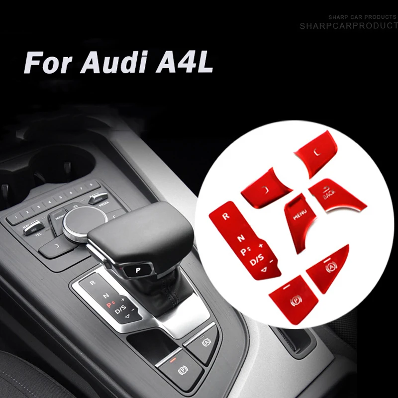 Aluminum-Alloy-Car-Central-Control-Electronic-Handbrake-Button-Sticker ...