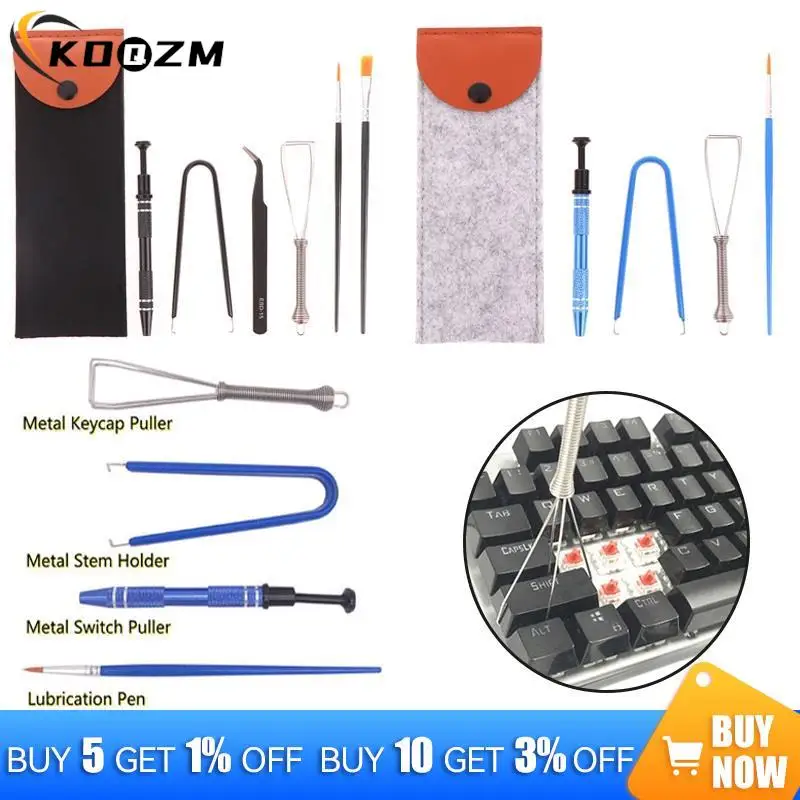 New-1Set-Metal-Keyboard-Cleaning-Tool-Kit-Metal-Keycap-Puller-Stem ...