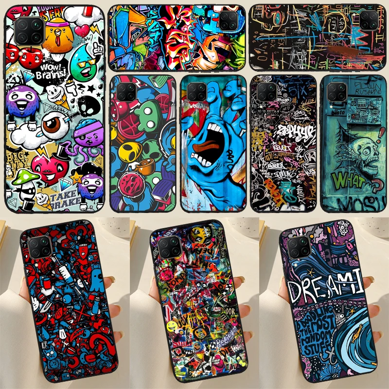Graffiti-Case-For-Huawei-Honor-X8-X7a-X8a-X9a-50-70-90-Magic5-Lite-P20 ...