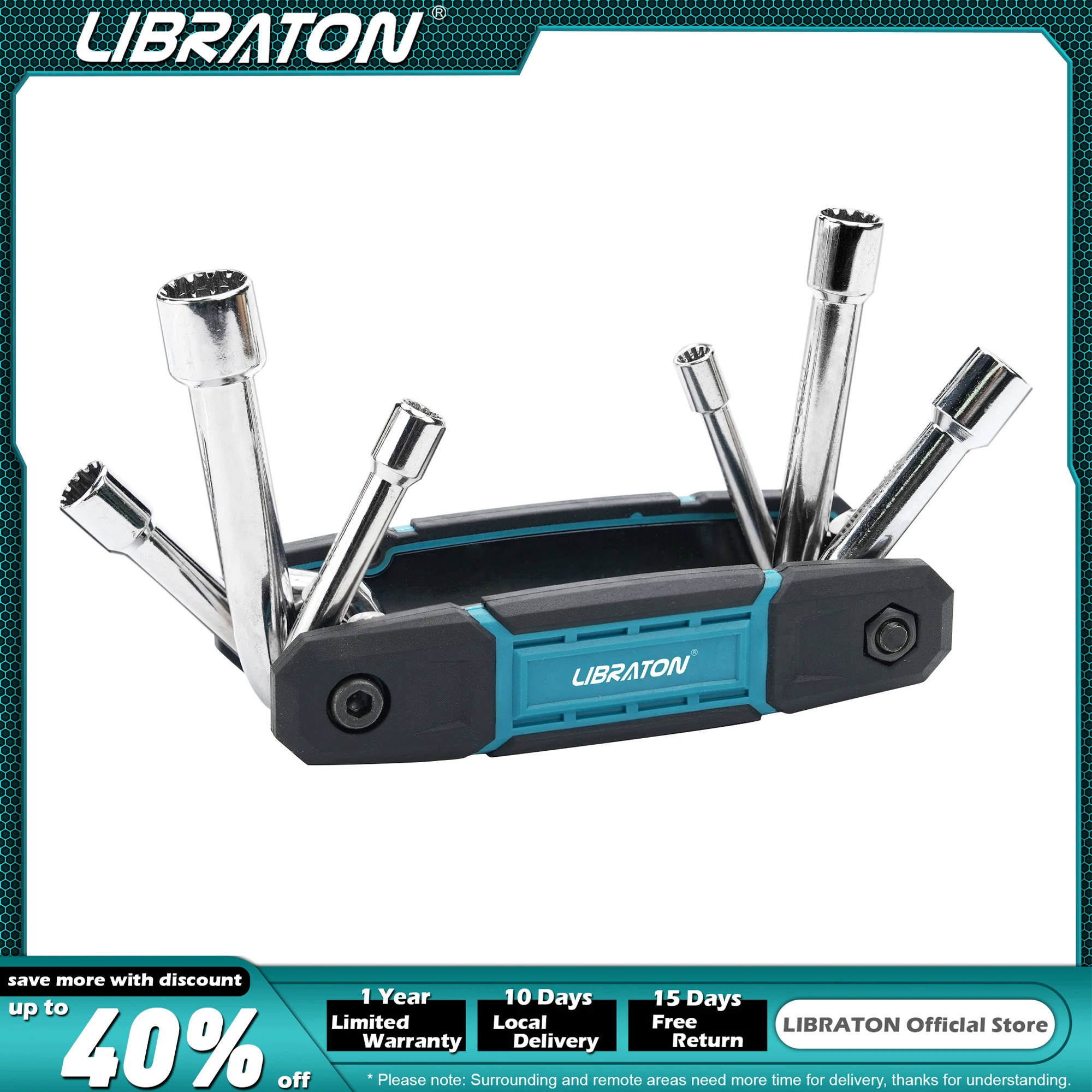 LIBRATON-12-In-1-Folding-Nut-Driver-Set-METRIC-SAE-Size-Hex-Nut-Driver ...