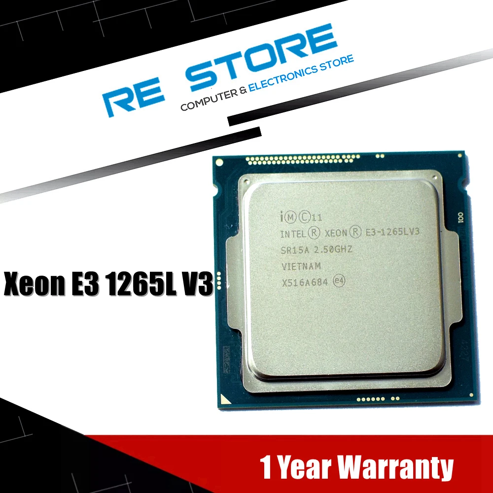 Intel xeon e3 1265l v3 e3 1265lv3 2.5ghz quad core oito núcleo 45w processador cpu lga 1150|CPUs ...