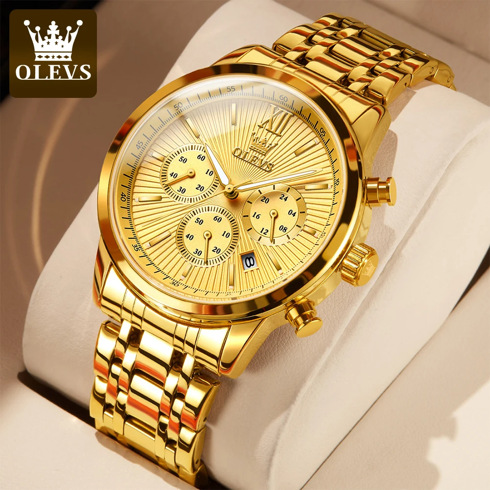 OLEVS-Men-s-Watches-Luxury-Gold-Fashion-Wristwatch-for-Man-Stainless ...