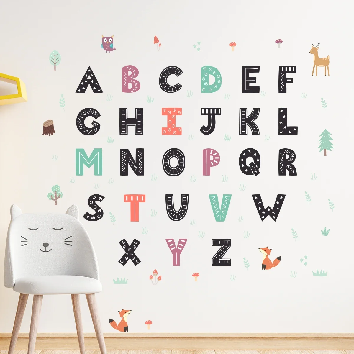 5PCS-Children-Learn-English-ABC-Letter-Wall-Sticker-for-Kids-Room ...