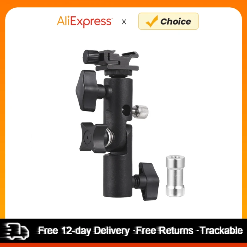 Camera-Flash-Mount-Speedlite-Swivel-Bracket-Flash-Stand-Bracket-w-Cold ...