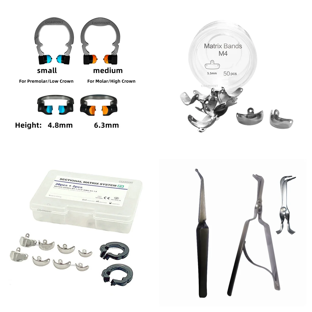 Dental-Matrix-Bands-Sectional-Contoured-Matrix-System-Matrix-Clamp ...