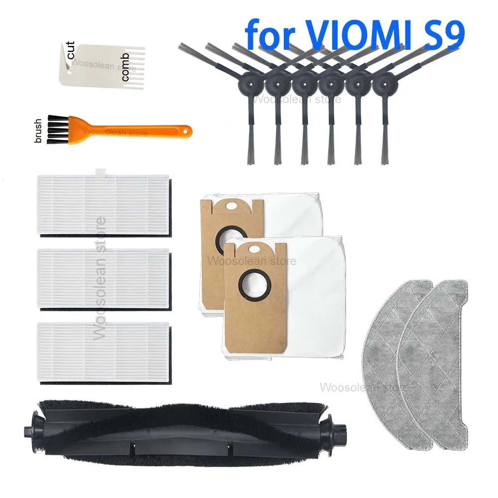 for-VIOMI-S9-Robot-Vacuum-Cleaner-Replaceble-Dust-Bags-Colletion-Mops ...