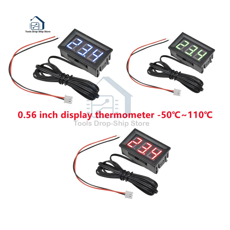 Temperature Measuring Instrument Tester - Lcd 0.56 Digital Display ...