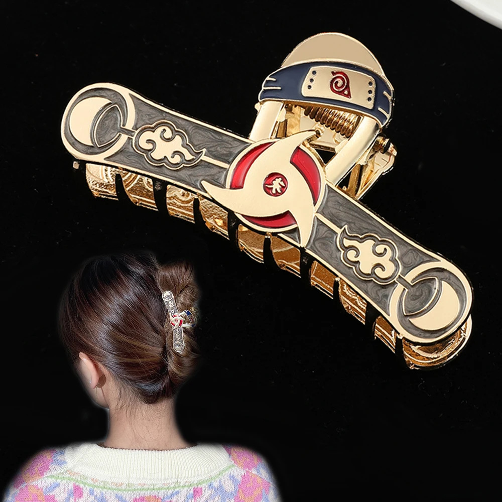 Anime Hair Claw NARUTO Cosplay Fashion Metal Hair Grasp Clip Crab ...