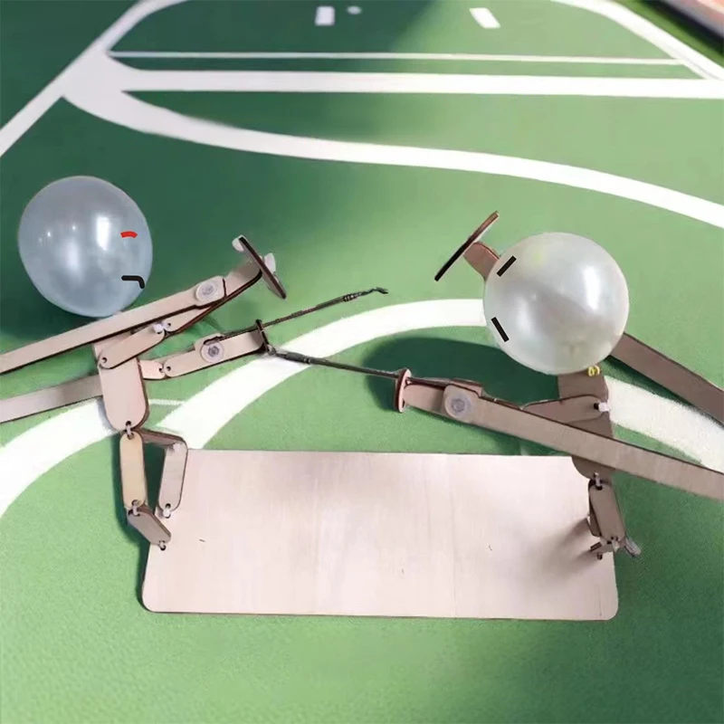 Handmade-Wooden-Fencing-Puppets-Balloon-Bamboo-Man-Battle-Wooden ...