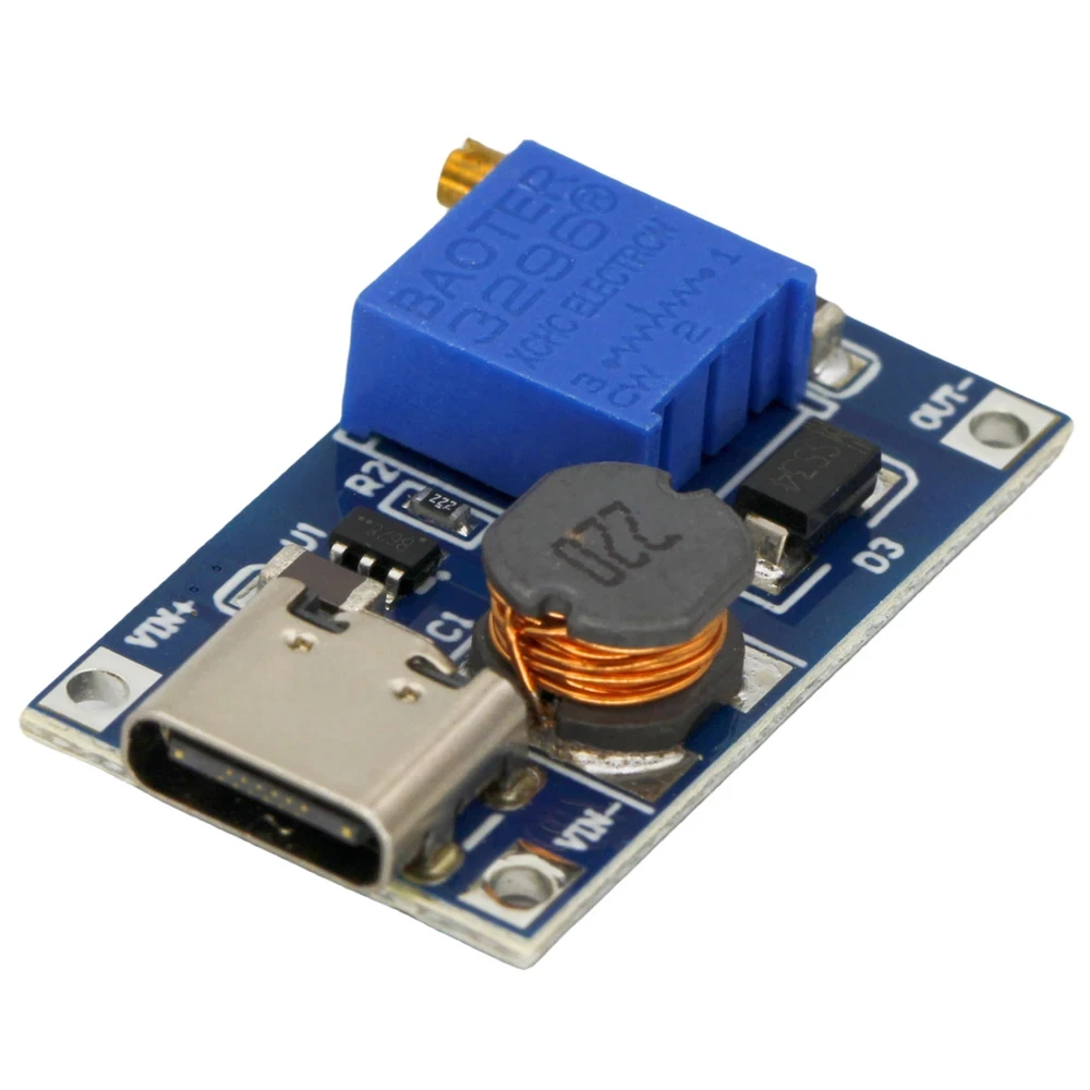 MT3608 DC-DC Adjustable Boost Module 2A Boost Plate Step Up Module with ...