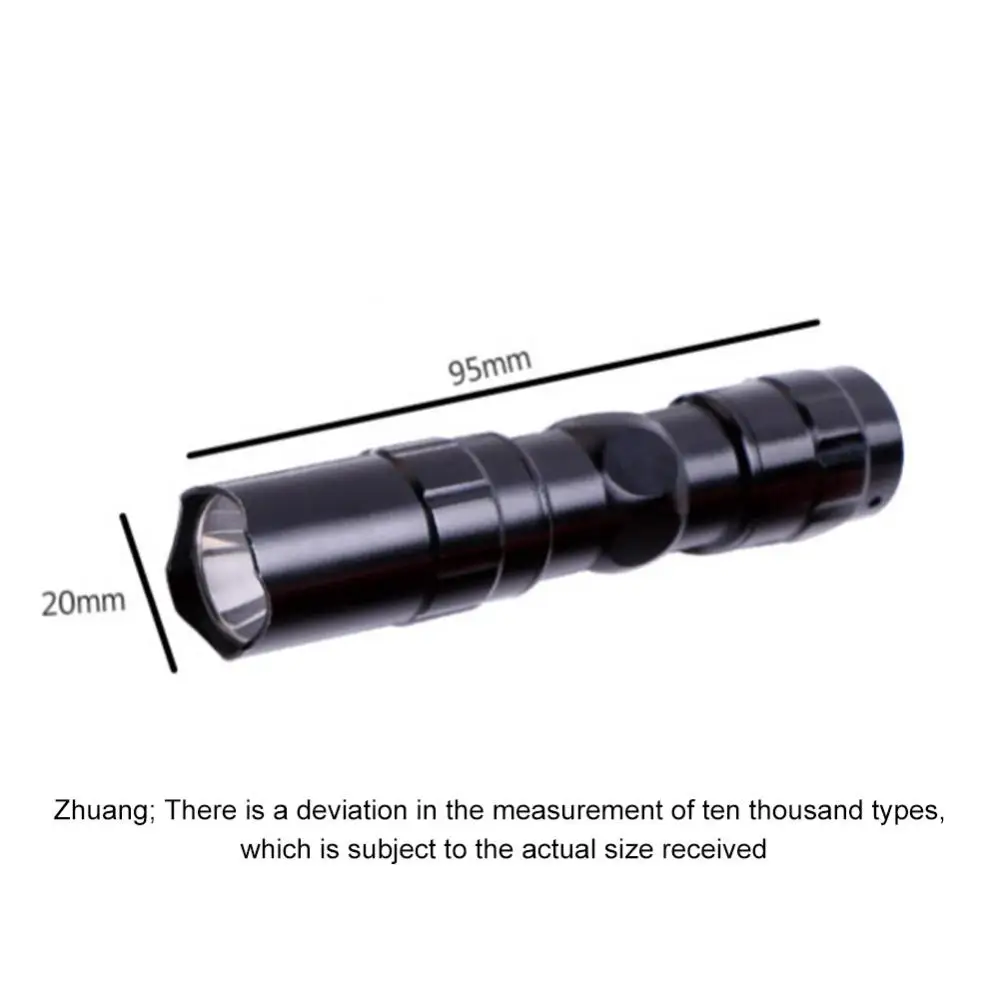 LED Mini Flashlight Outdoor Waterproof Ultra Bright Flashlight Without ...
