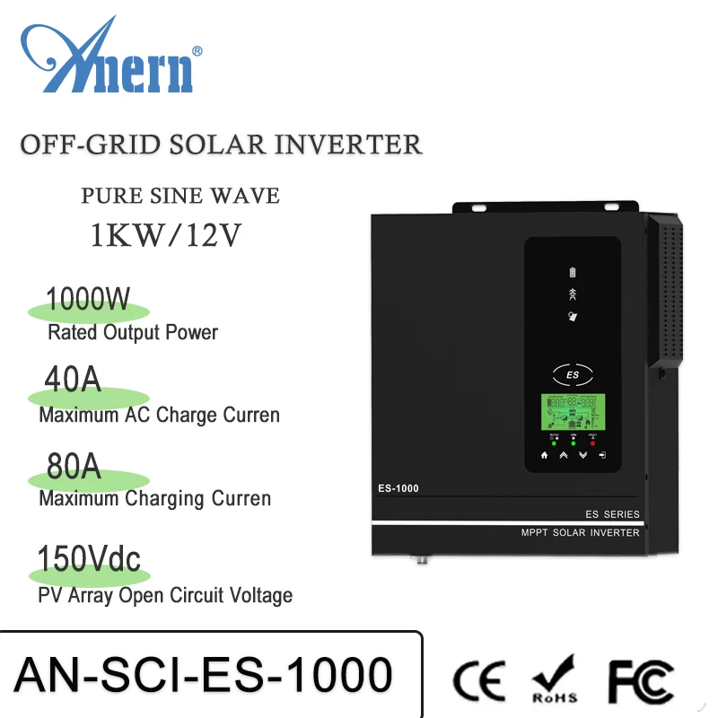 Anern-1500W-1000W-Hybrid-Solar-Inverter-MPPT-Pure-Sine-Wave-24V-12V ...