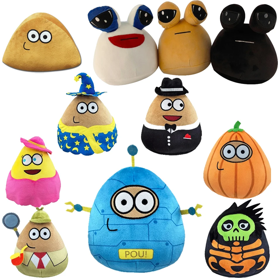 11pcs-22cm-8-6in-Pou-Plush-Cartoon-Alien-Toy-Kawaii-Stuffed-Animal-Doll ...