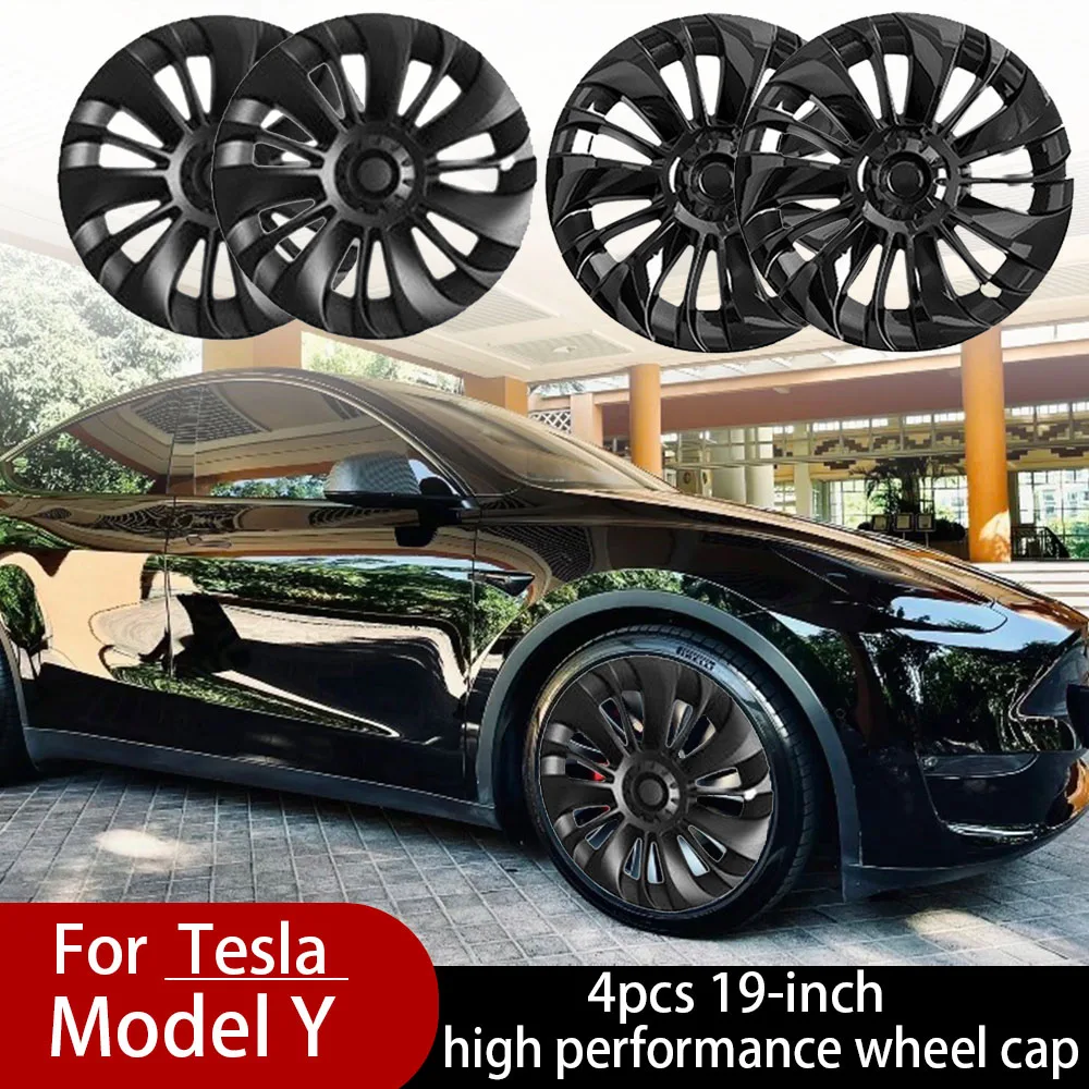 4PCS-Hub-Cap-for-Tesla-Model-Y-19-Inch-Performance-Replacement-Wheel ...